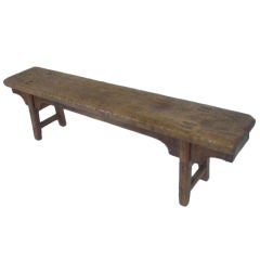 Antique Long Rustic Bench For Sale at 1stDibs