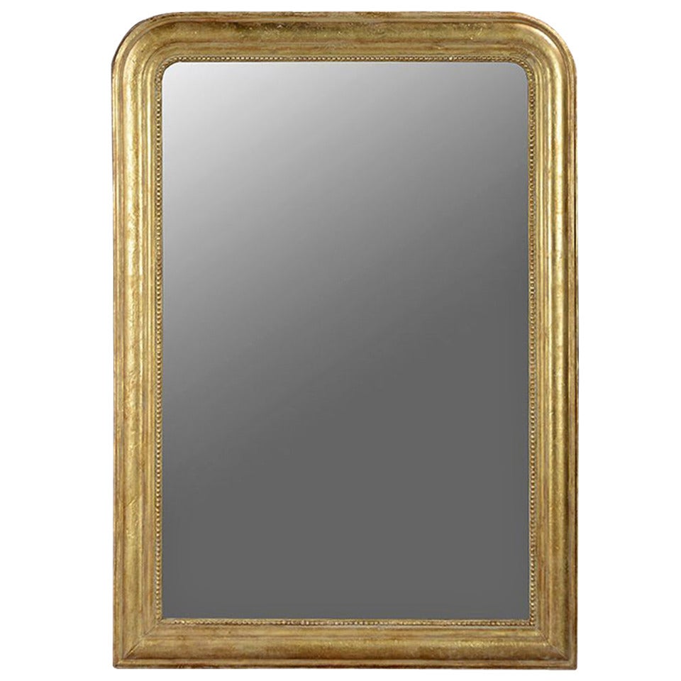 Antique French Louis Phillipe Curved Top Mirror at 1stDibs