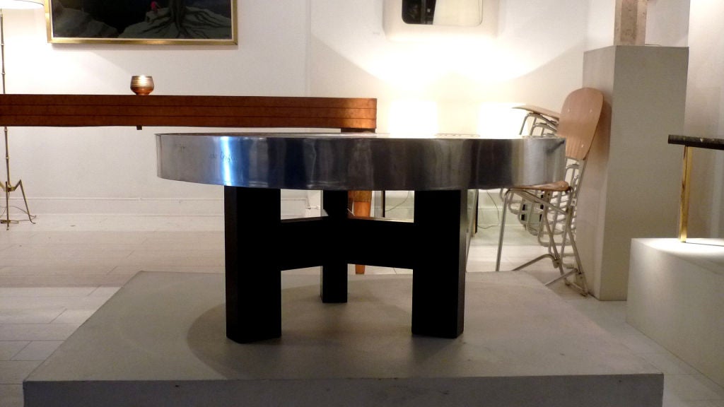 Signed Ado Chale Steel Coffee Table at 1stDibs