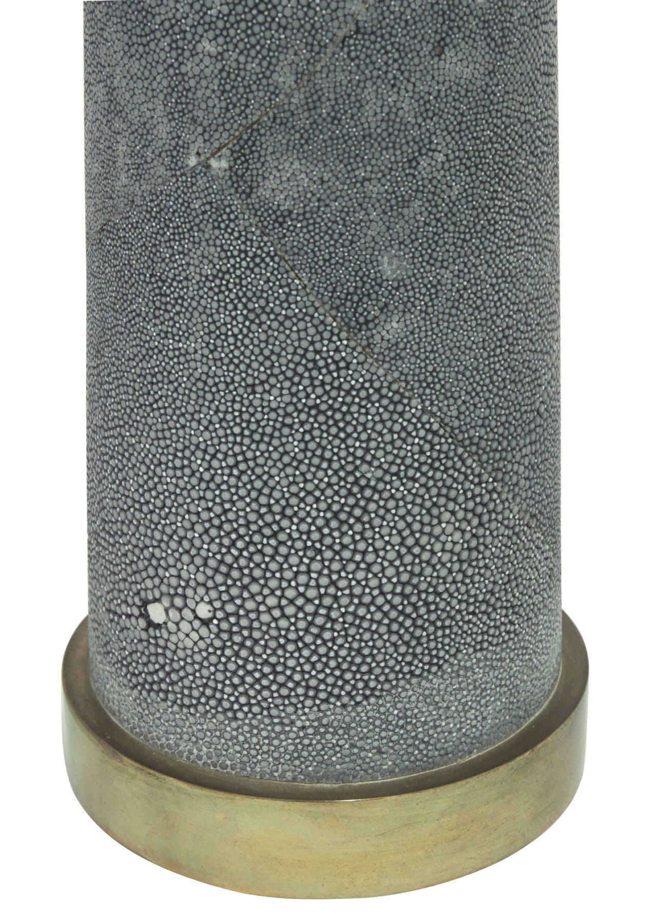 Pair of Rare "Lighthouse Table Lamps" in Shagreen by Karl Springer at ...