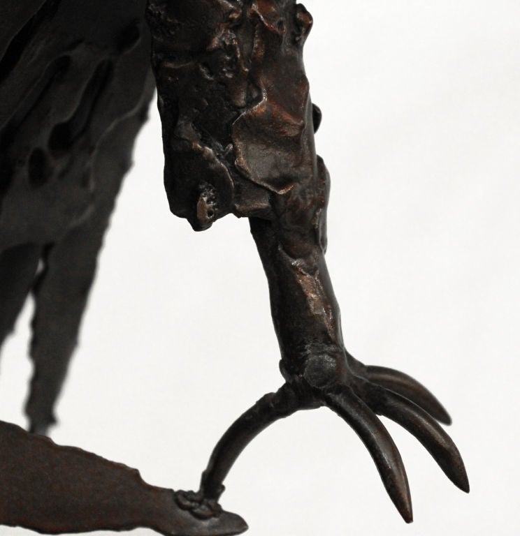 Hand-Welded Raven Sculpture For Sale at 1stDibs | raven sculptures for ...
