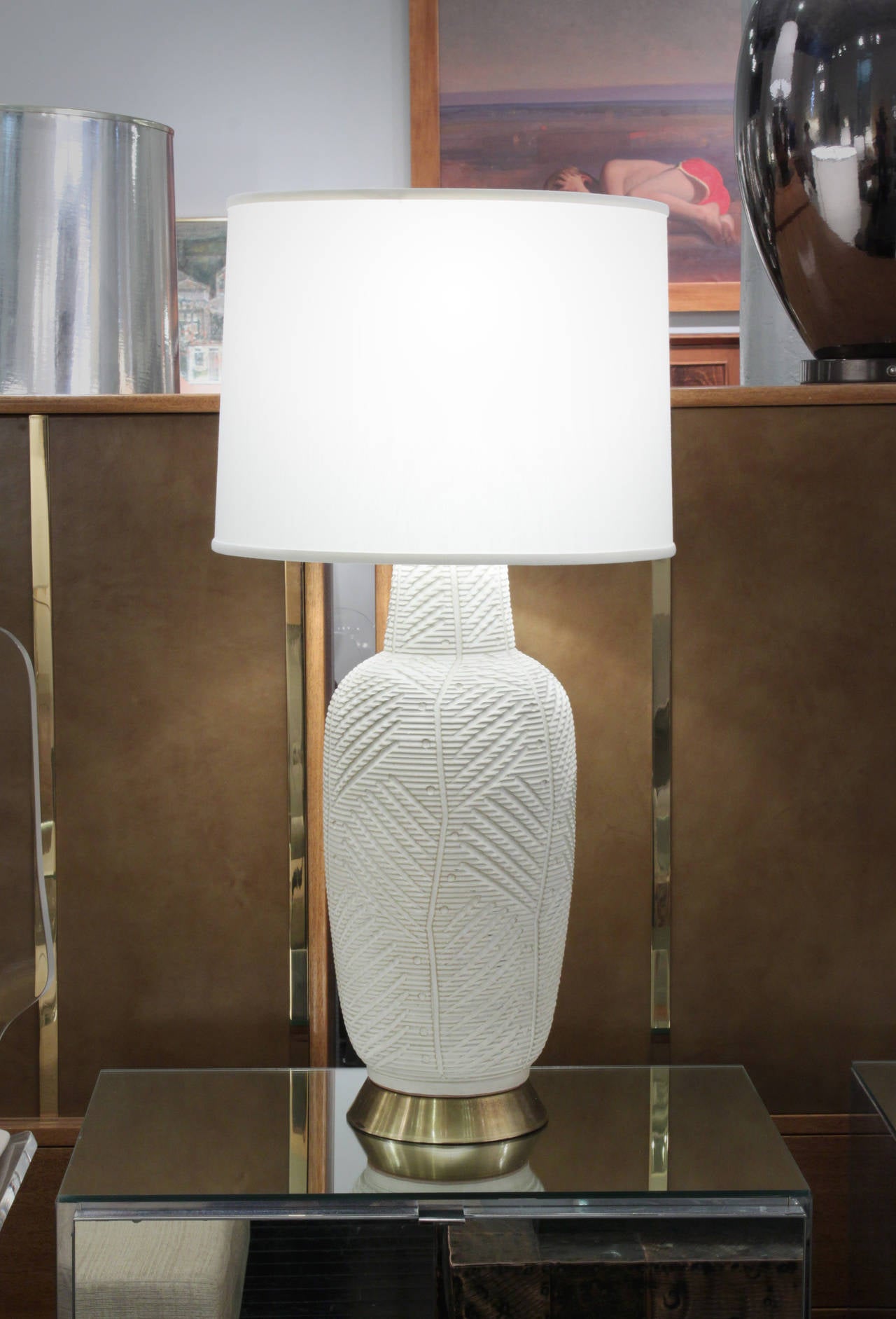 Organic Ceramic Table Lamp by Design Technics at 1stDibs | organic lamps