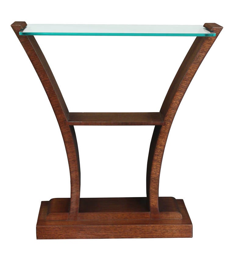 Pair of End or Console Tables in Walnut Attributed to Herman Miller at ...