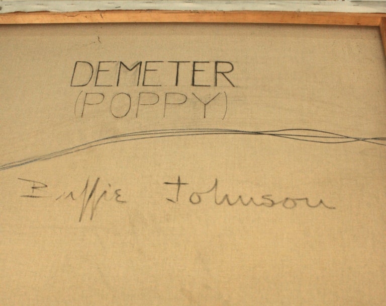 Large "Demeter (Poppy)" Painting by Buffie Johnson at 1stDibs