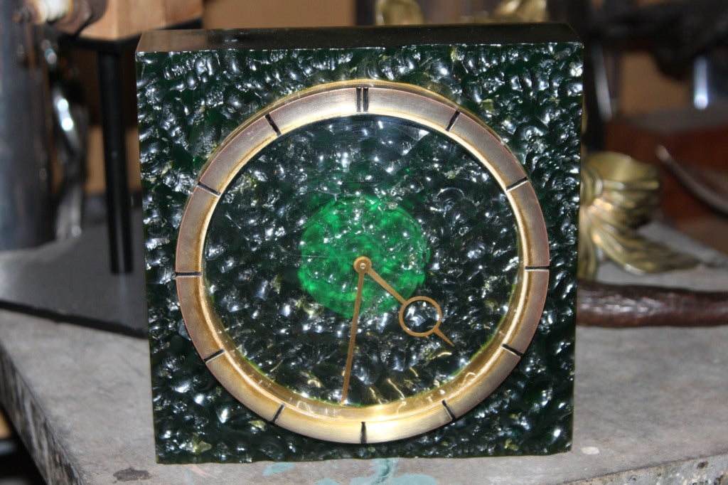 Amazing Lucite Jaeger-LeCoultre Clock at 1stDibs