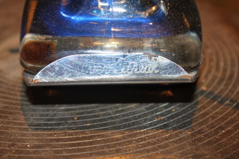 Rare Fantastic Blue Pyrex Saunders" Silver Streak" iron 1946 at 1stDibs ...