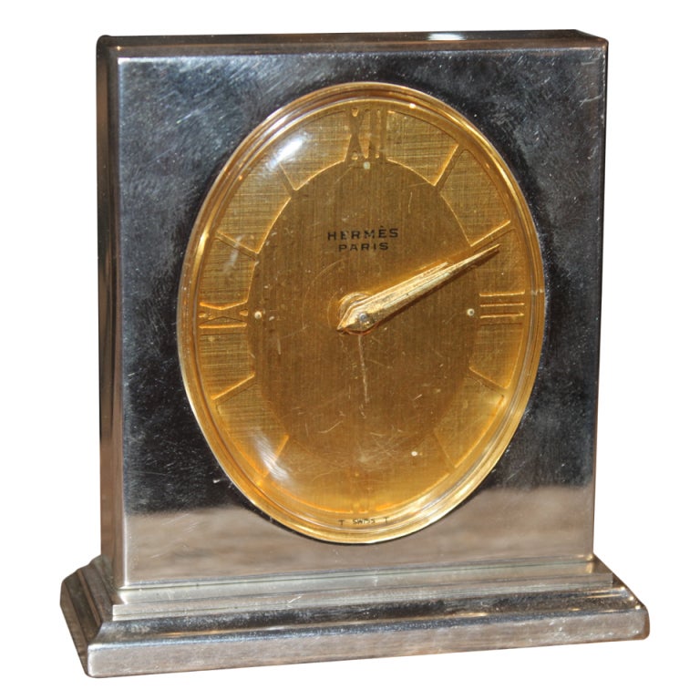Hermes Table Clock at 1stDibs