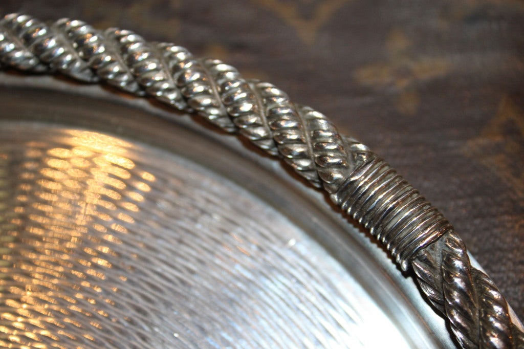 Large Hermes Rope Tray at 1stDibs