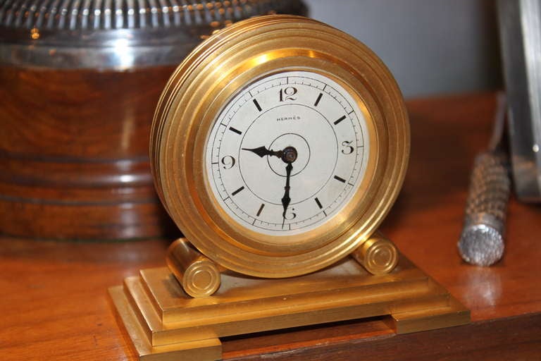 Hermes Deco Table Clock at 1stDibs