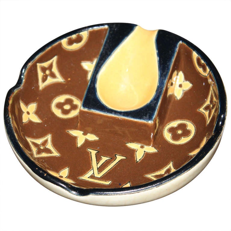 Rare Louis Vuitton Ashtray by Longwy at 1stDibs | vintage louis vuitton ...