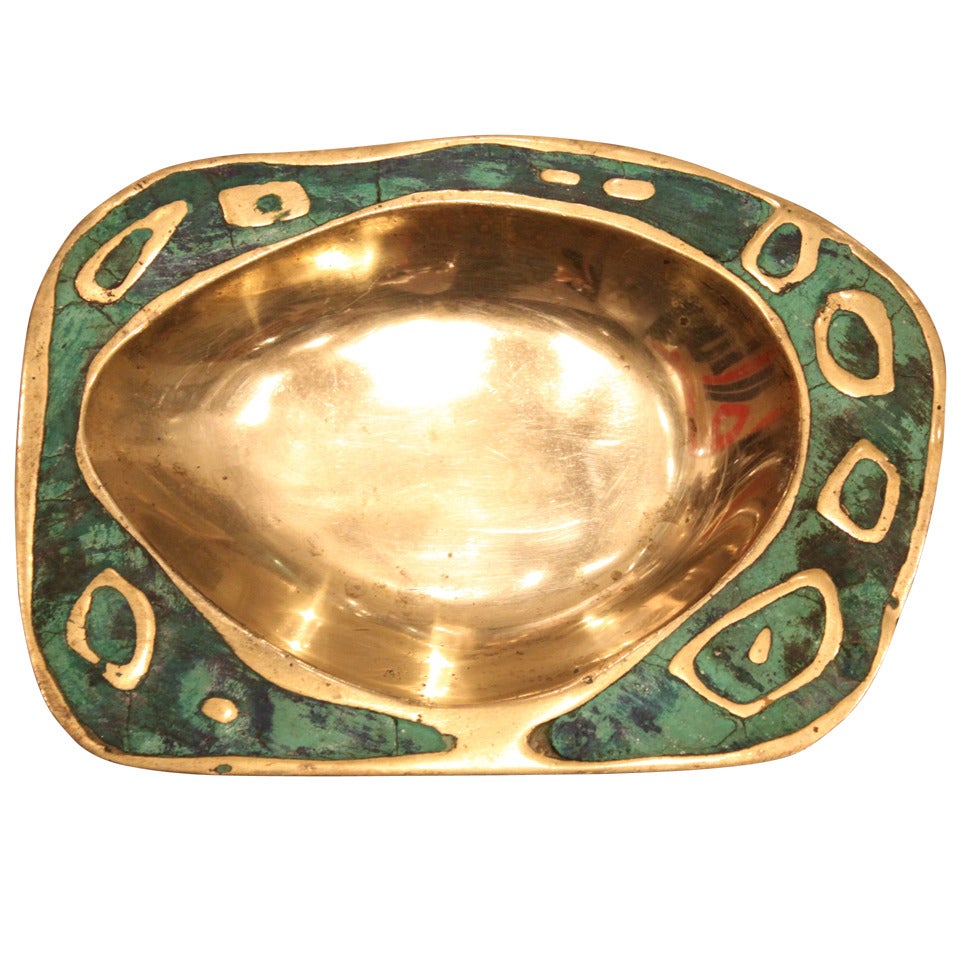 A Fine Pepe Mendoza Brass and Ceramic Ashtray Mexico 1960 at 1stDibs ...