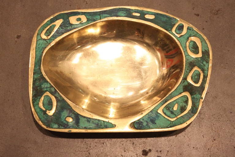 A Fine Pepe Mendoza Brass and Ceramic Ashtray Mexico 1960 at 1stDibs ...
