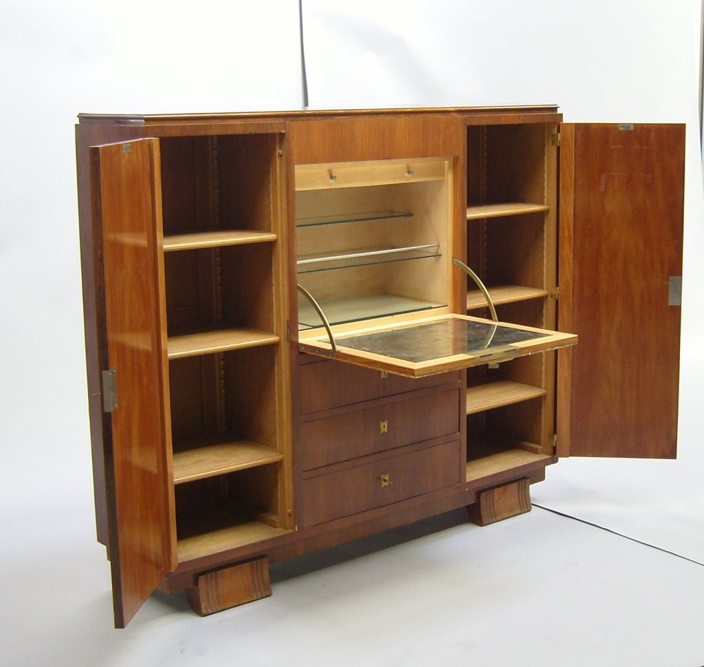 Fine French Art Deco Cabinet or Bar by Haentgés at 1stDibs