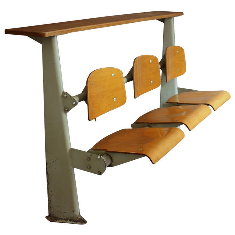 Jean Prouve "Amphitheatre Banquette" Bench at 1stDibs | jean prouve ...