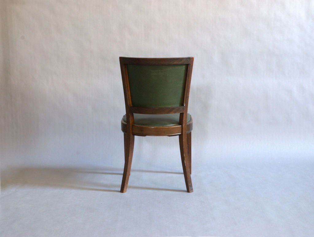 Set of 8 Art Deco Chairs by De Coene at 1stDibs