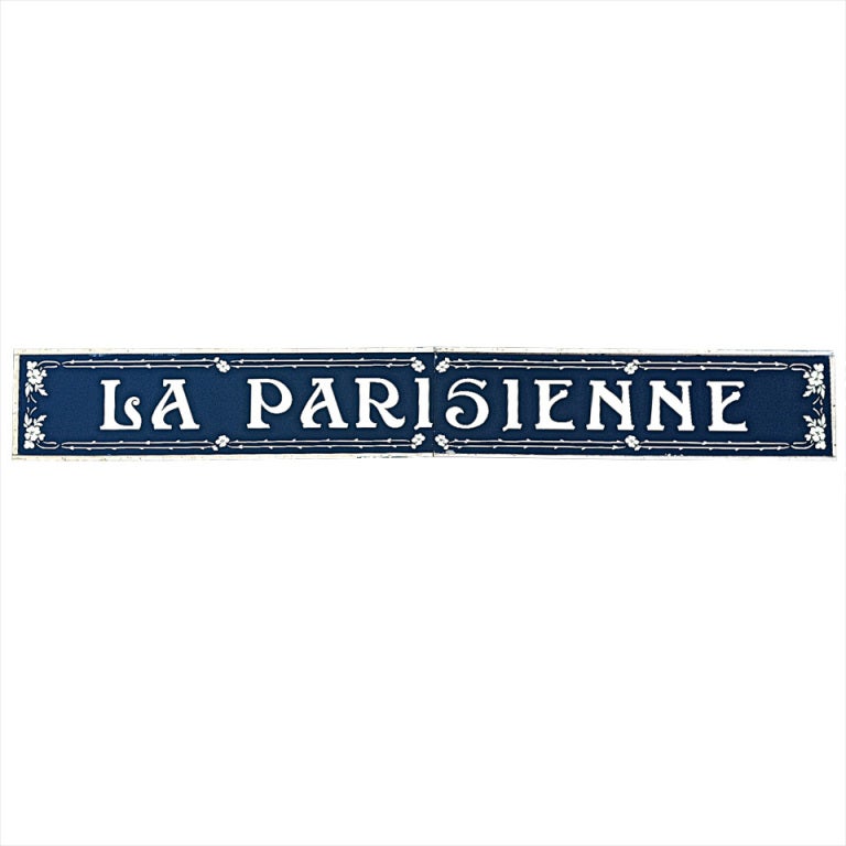 Iconic "La Parisienne" Shop Sign For Sale at 1stDibs