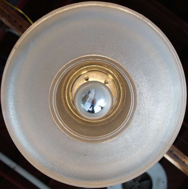 Textured Glass "UFO" Chandelier at 1stDibs