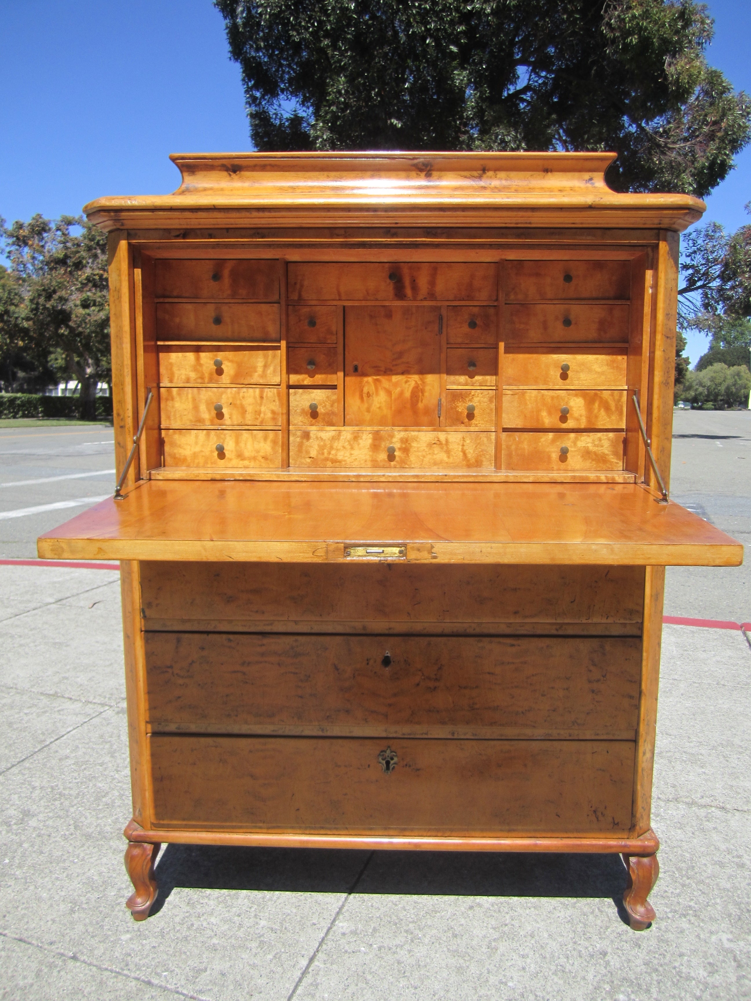 Biedermeier Drop-Front Secretaire from Aileen Getty Collection For Sale ...