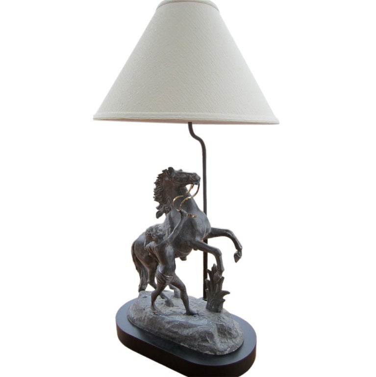 Man and Horse Table Lamp at 1stDibs