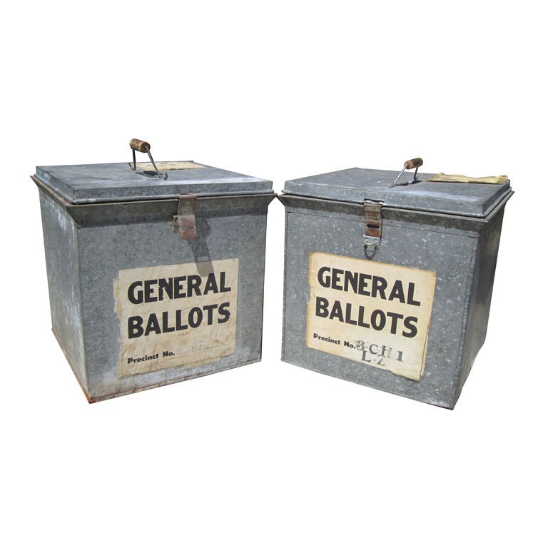 Ballot Box Side Tables at 1stDibs
