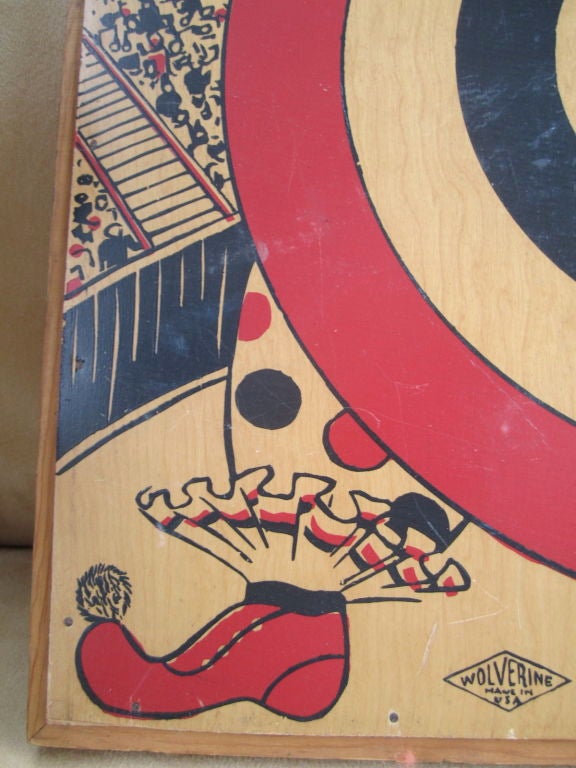 Circus Dart Board at 1stDibs