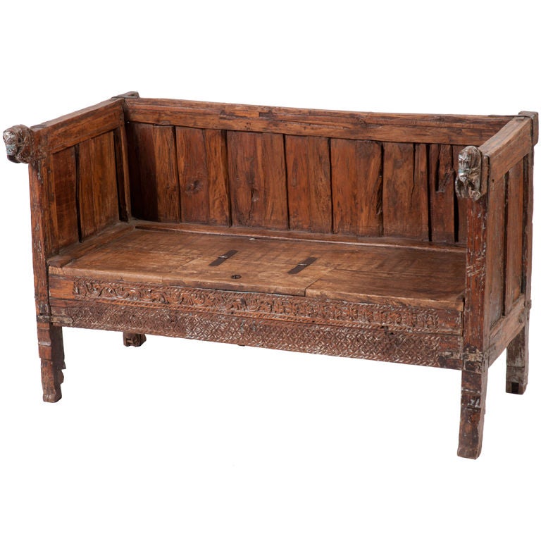 Indian Polo Bench at 1stDibs