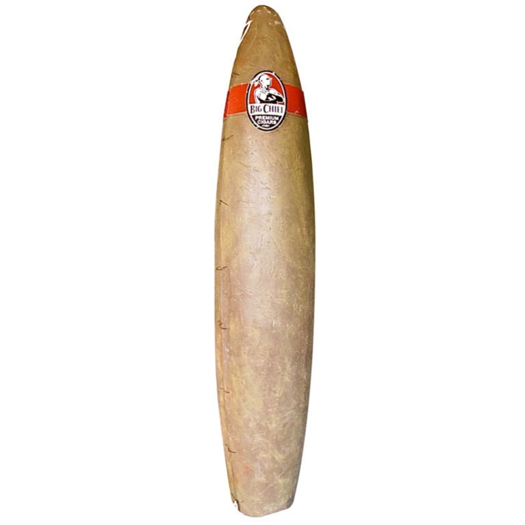 Giant Big Chief Cigar Advertising Sign at 1stDibs
