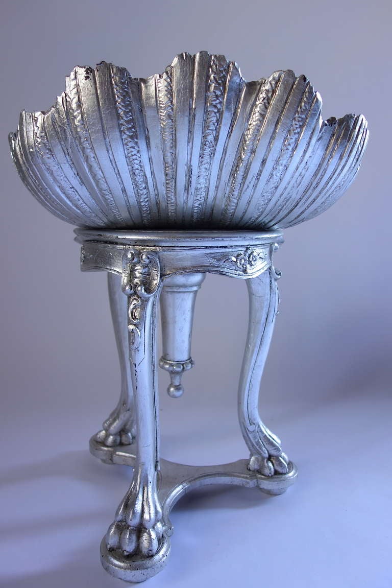 Silvered Grotto Stool at 1stDibs