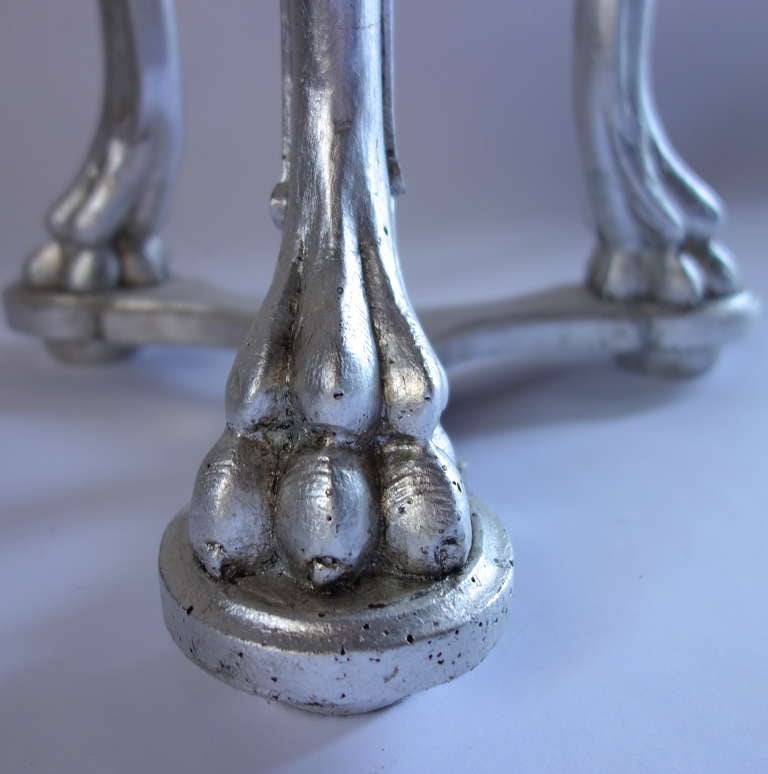 Silvered Grotto Stool at 1stDibs
