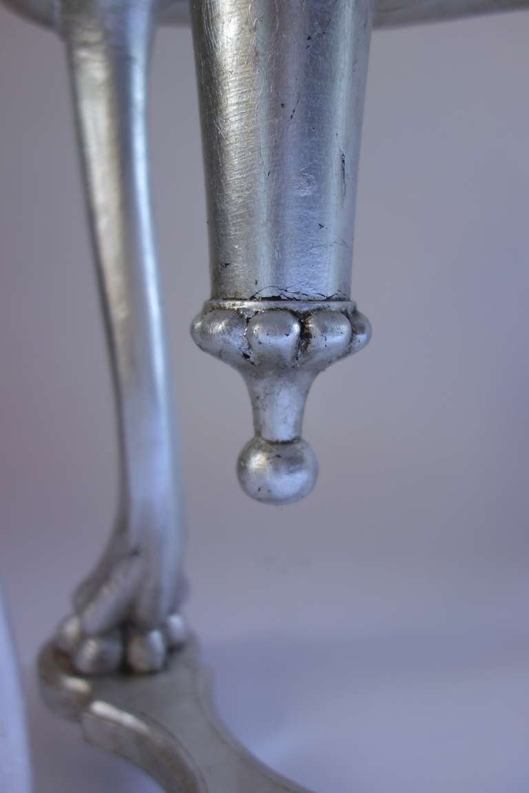 Silvered Grotto Stool at 1stDibs