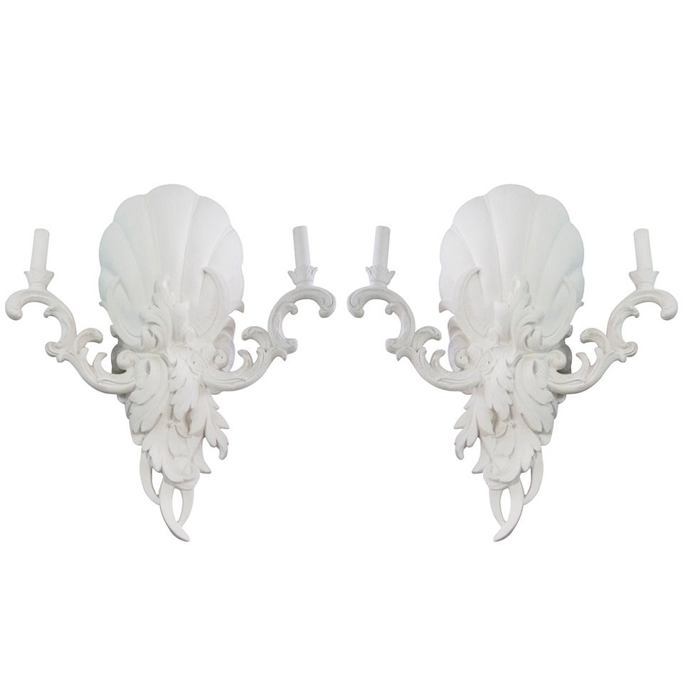 Pair Serge Roche Style Sconces at 1stDibs