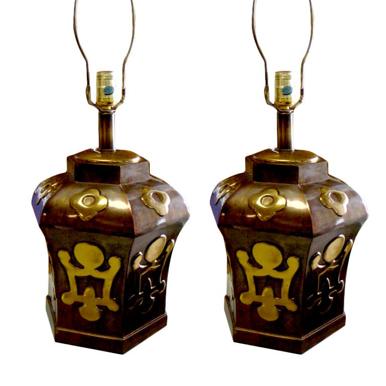 Pair Lamps by Mastercraft at 1stDibs