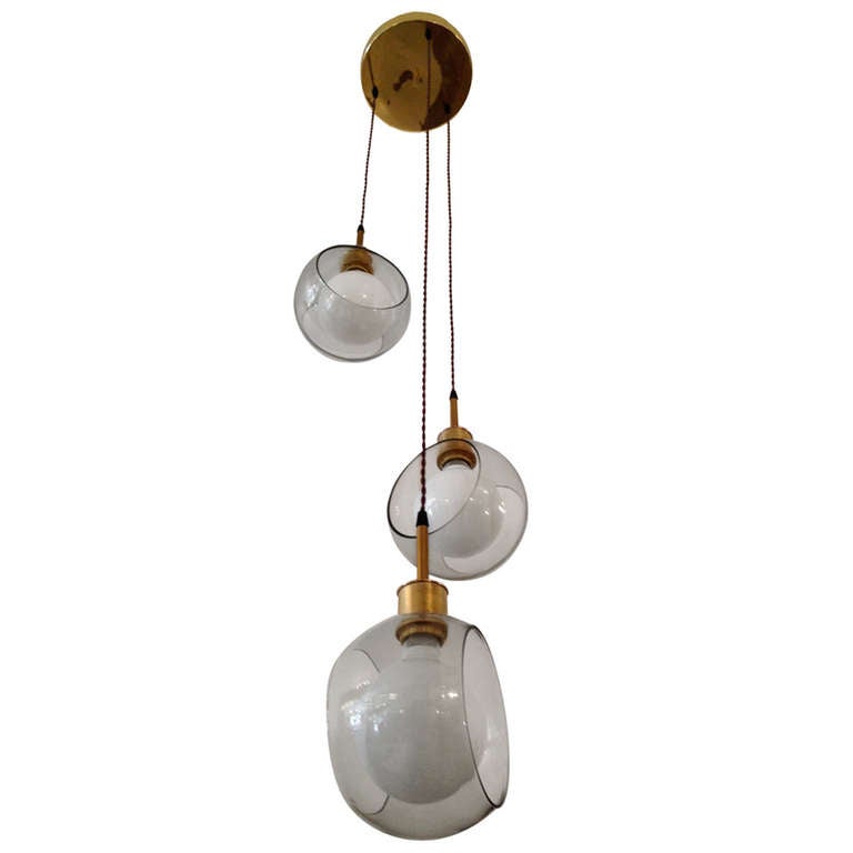 Italian Mid-Century Ceiling Light For Sale at 1stdibs