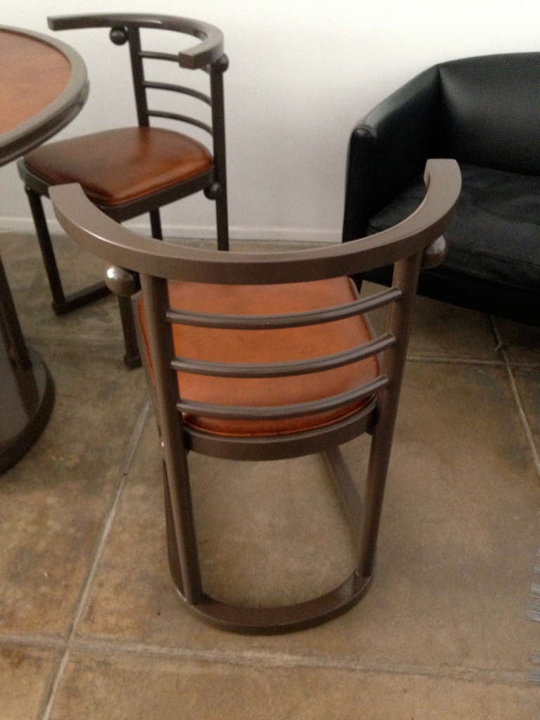 Josef Hoffmann Game/Dining Table and Chairs Set at 1stDibs