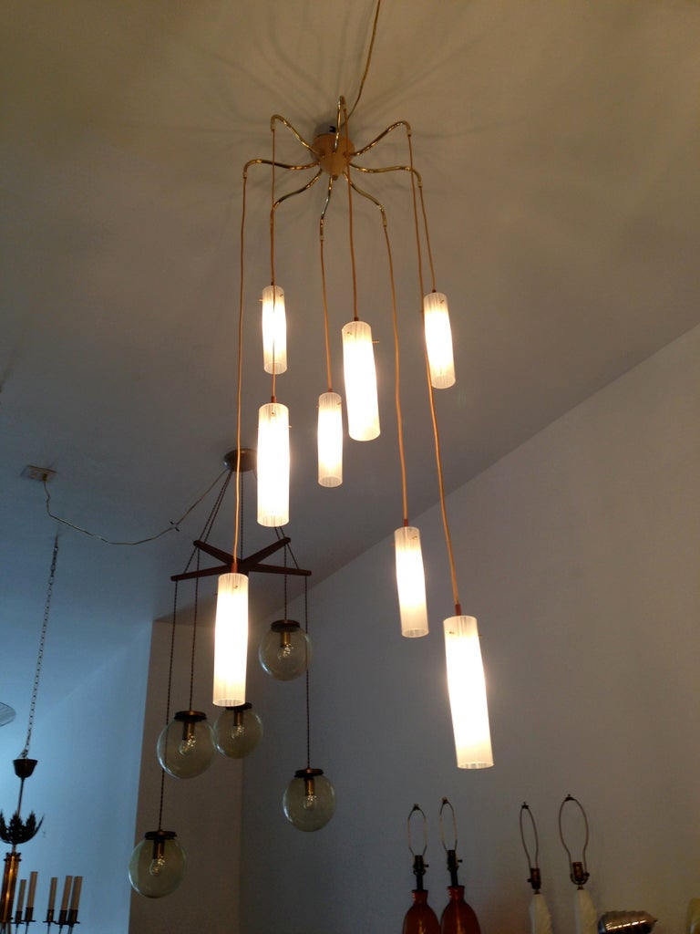Italian 50's Cascading Light at 1stDibs