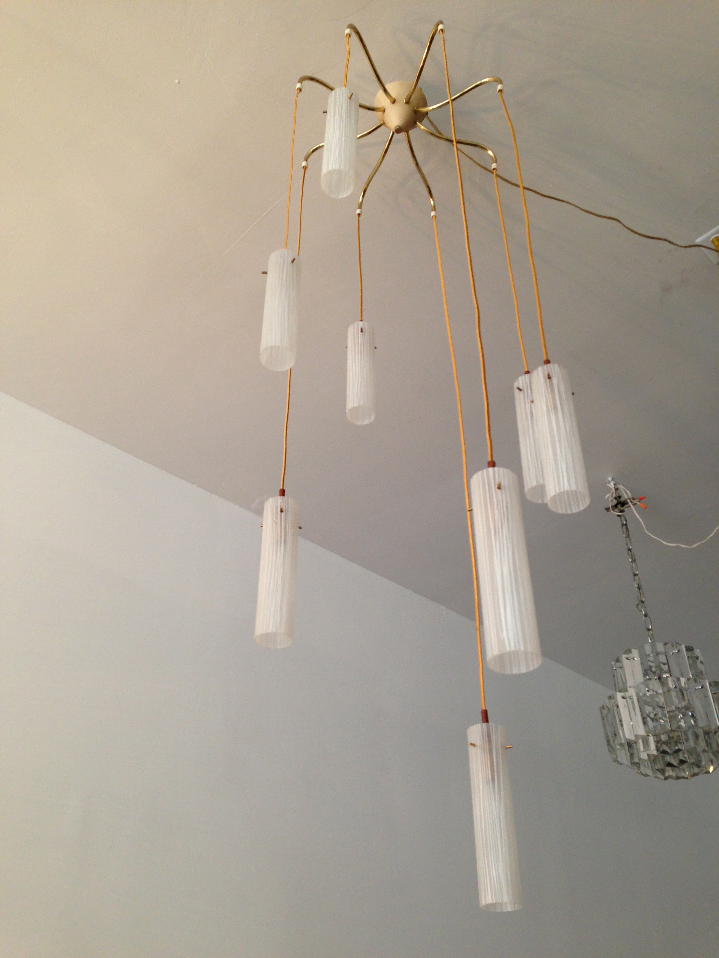 Italian 50's Cascading Light at 1stDibs