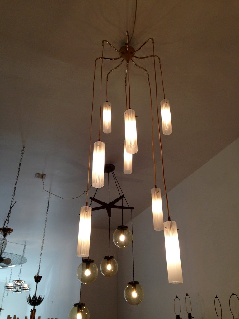 Italian 50's Cascading Light at 1stDibs