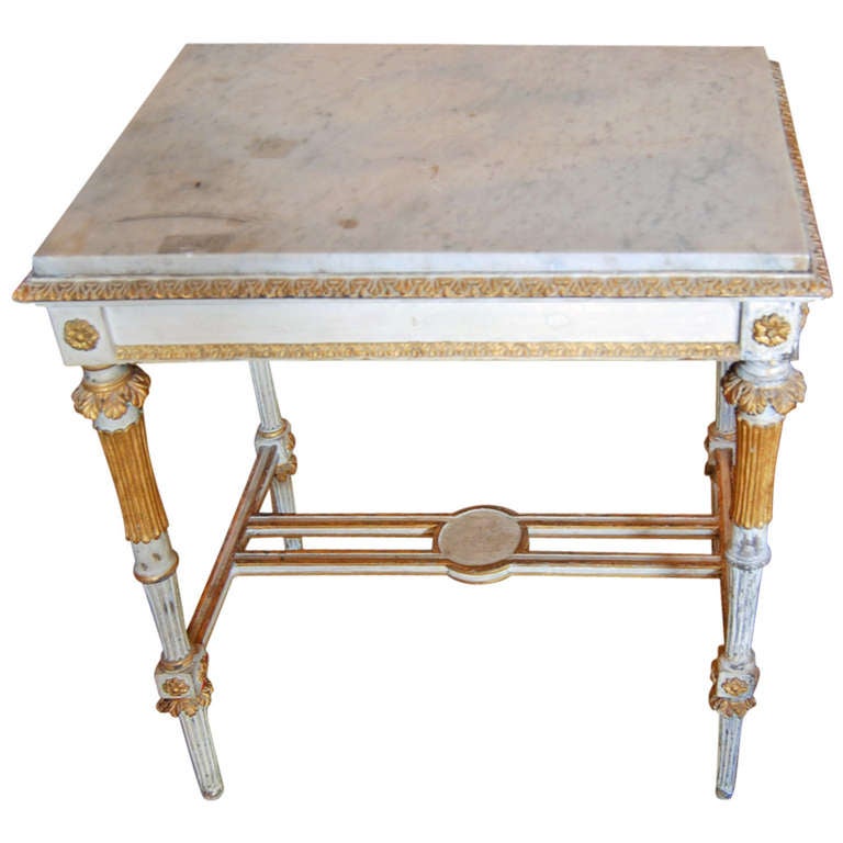 19th Century Painted and Gilded Center Table at 1stDibs