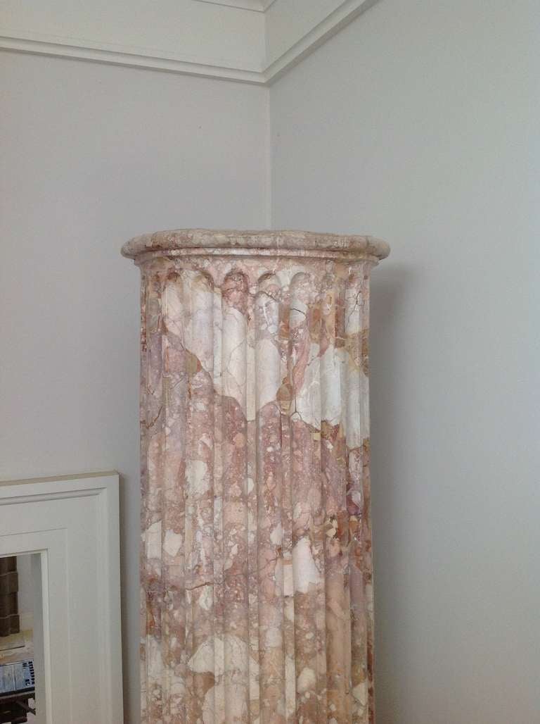 Pair of Classical Marble Columns at 1stDibs | marble columns for sale ...