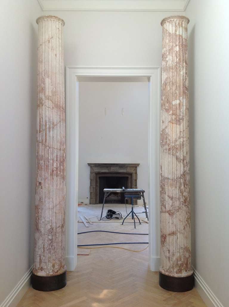 Pair of Classical Marble Columns at 1stDibs | marble columns for sale ...
