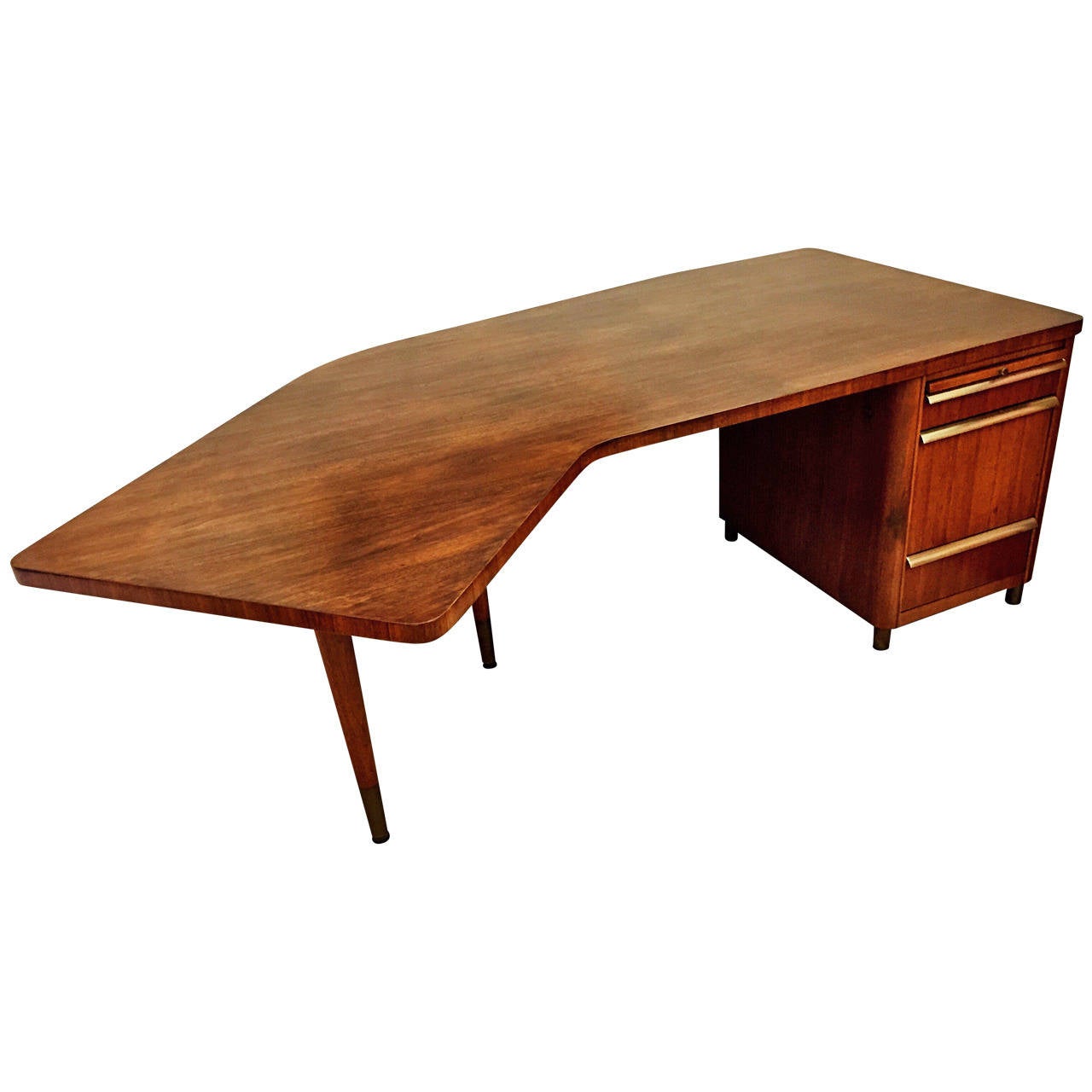 Vintage Stow and Davis Walnut Desk at 1stDibs | stow and davis desk