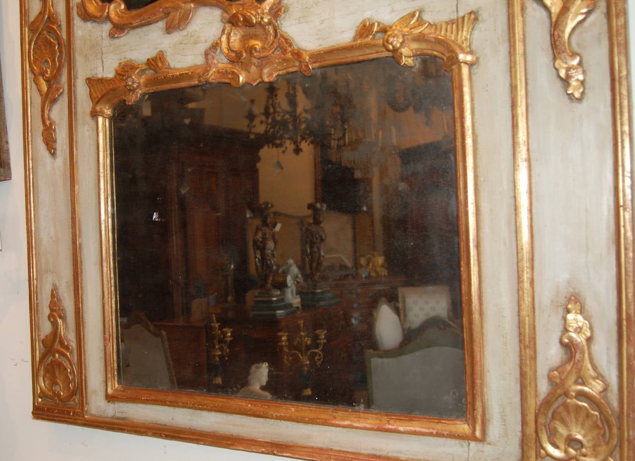 Exceptional Clock Tower Trumeau Mirror at 1stDibs