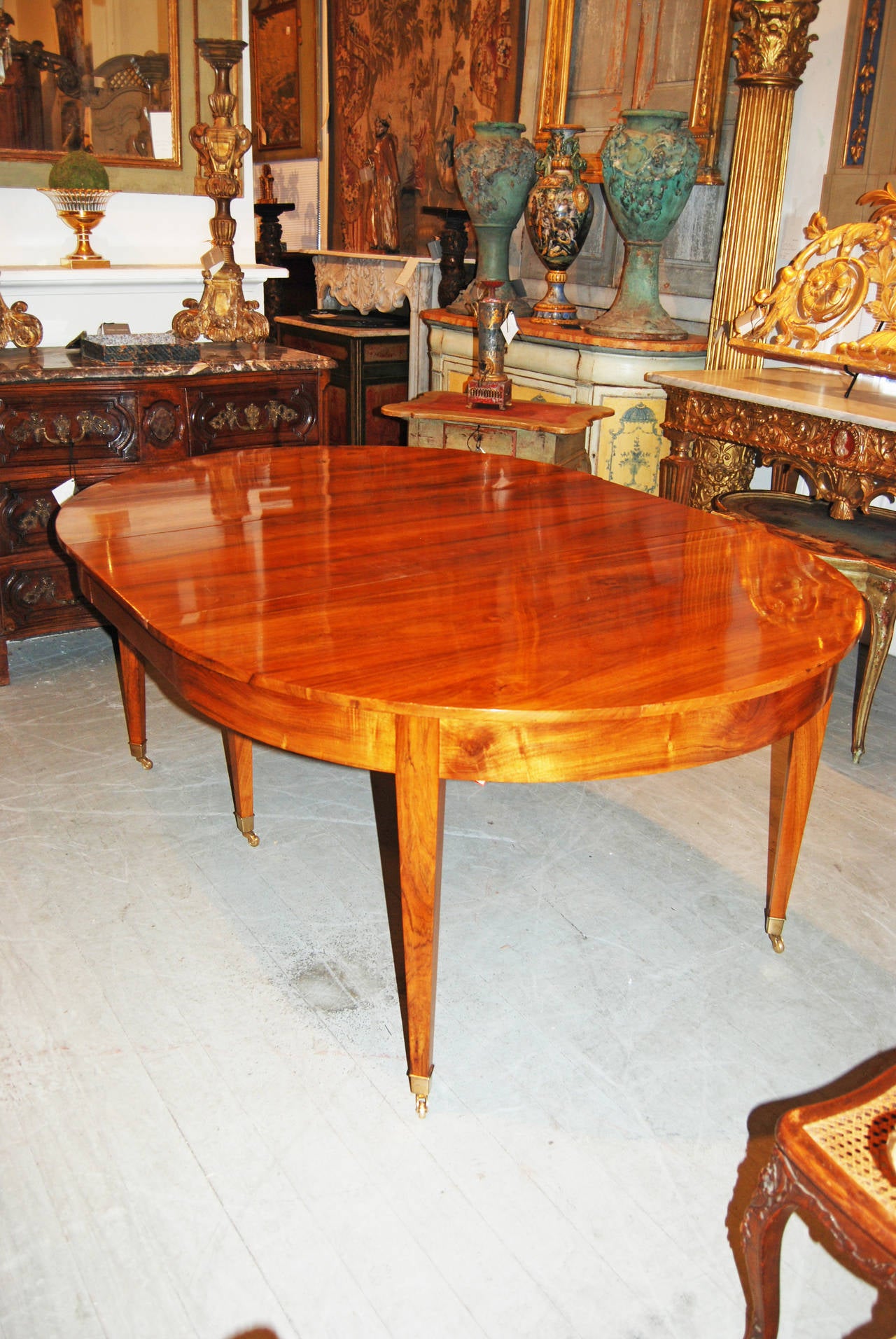18th Century Directoire Pearwood Dining Table at 1stDibs