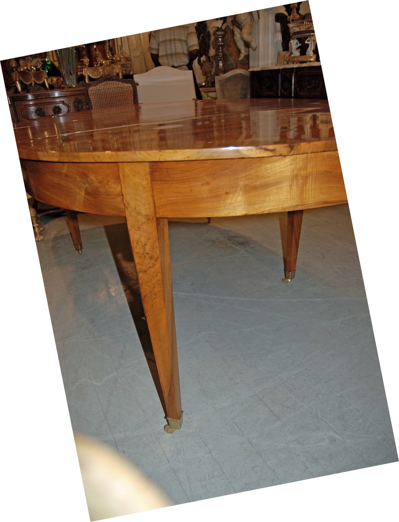 18th Century Directoire Pearwood Dining Table at 1stDibs