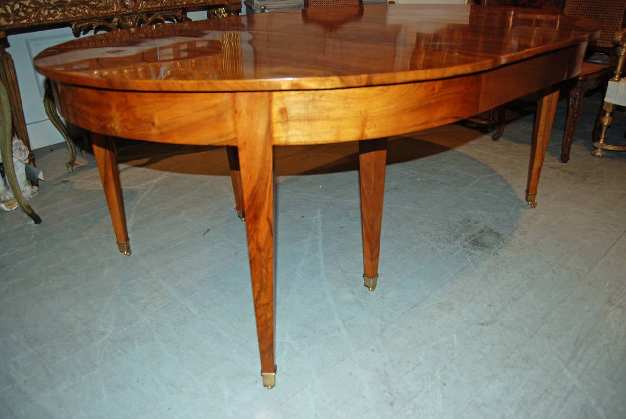 18th Century Directoire Pearwood Dining Table at 1stDibs