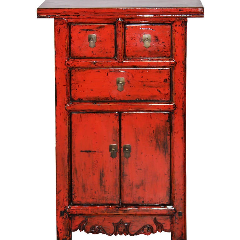 Red Side Chest at 1stDibs
