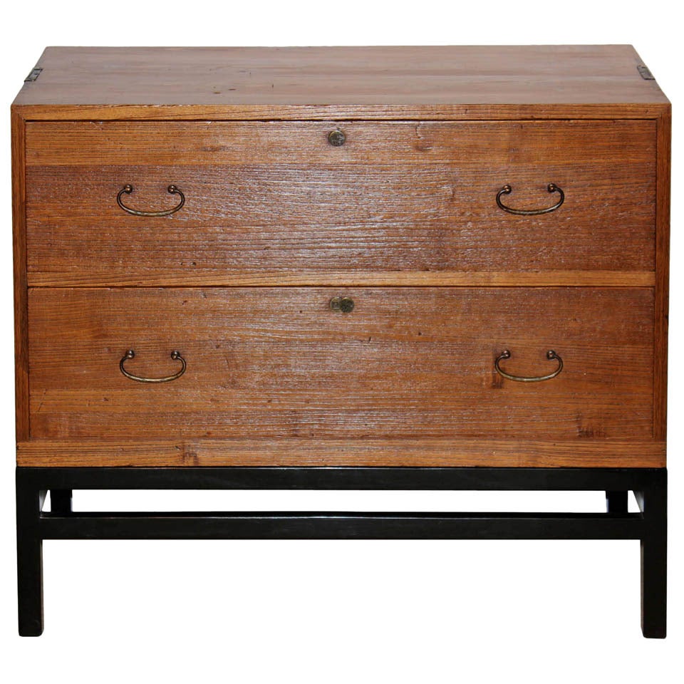 Japanese Two-Drawer Chest at 1stDibs