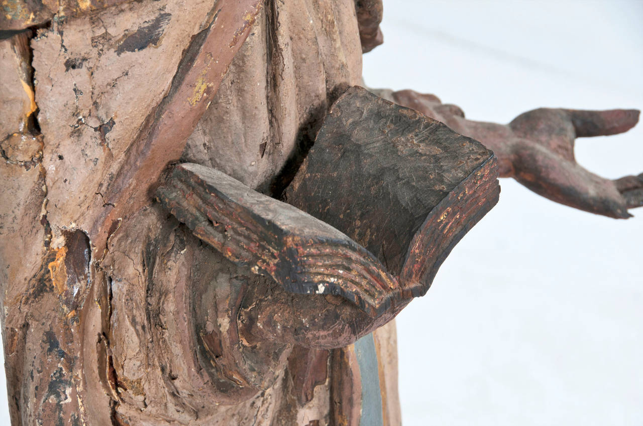 Primitive Antique Colonial Statue of Saint Valentine at 1stDibs | saint ...