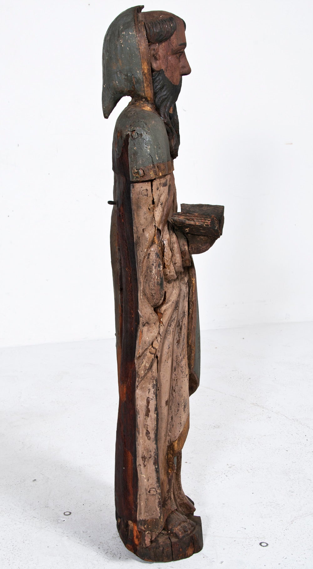 Primitive Antique Colonial Statue of Saint Valentine at 1stDibs | saint ...
