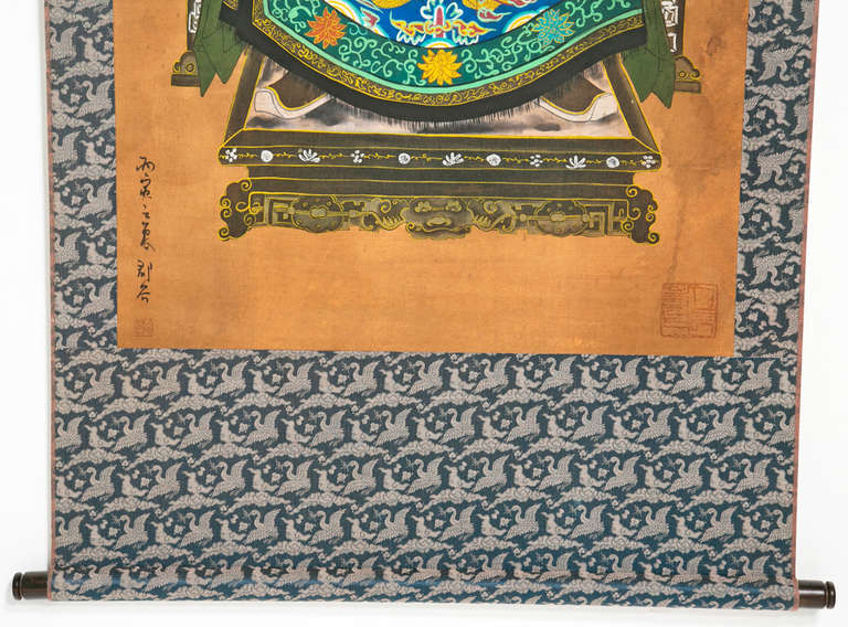 Chinese Ancestor Scroll at 1stDibs